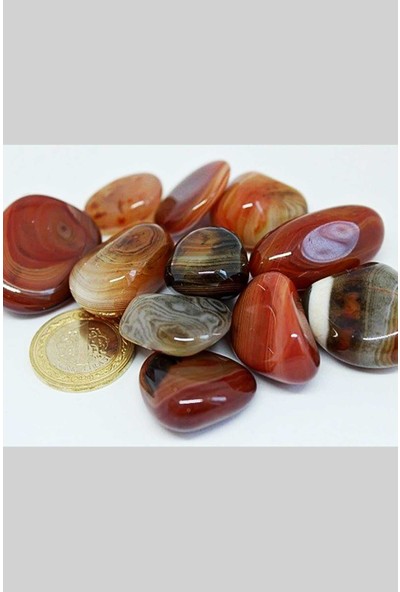 Yaşam Tohumu Akik Taşı Açık Kahverengi