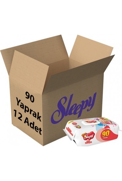 Sleepy Islak Havlu New 90'lı 12 Adet