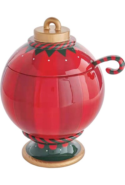 Strade Store Noel Aperatifler Jar Şeker Depolama Konteyner Için Mutfak Partisi Noel Için