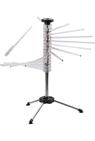 Strade Store Spagetti Erişte Kurutucu Asılı Tutucu Makarna Standı Kurutma Raf Mutfak Masası Beyaz