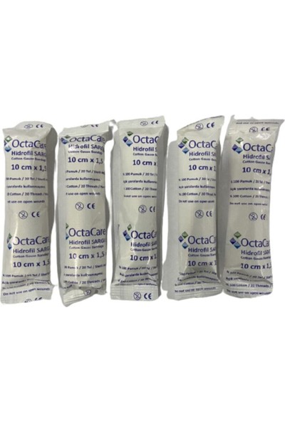 Octacare Hidrofil Sargı Bezi 10 cm x 150 cm 1 Paket 5 Adet Octacare Hidrofil Sargı Bezi 10 cm x 150 cm 1 Paket 5 Adet