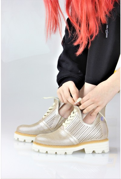 Mammamia Kadın Hakiki Deri Yazlık Boti M22-YA3265