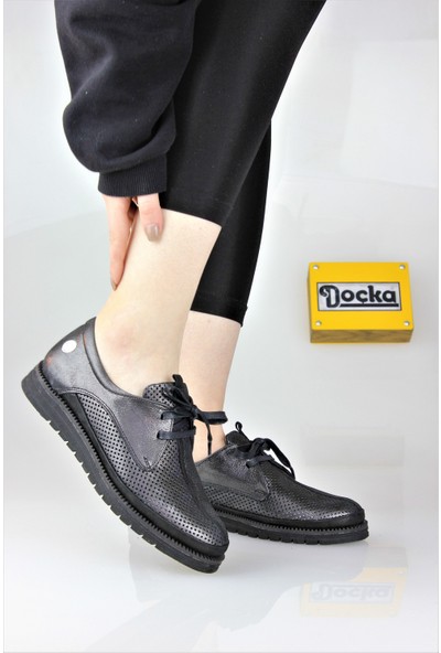 Mammamia Kadın Yazlık Hakiki Deri Günlük Spor Tarz Ayakkabı M22-YA3280