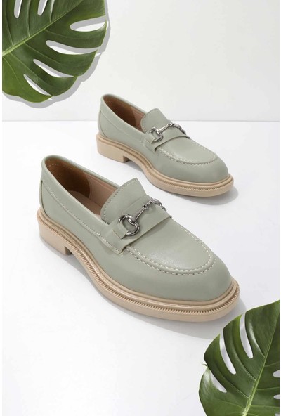 Su Yeşili Kadın Loafer Ayakkabı K016400003
