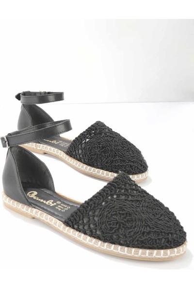 Siyah Örgü Kadın Espadril K019563210