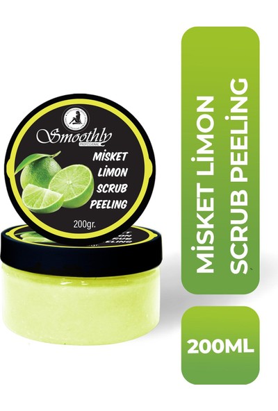 Smoothly Misket Limon Özlü Canlandırıcı & Yumuşatıcı El Ayak ve Vücut Bakım Peelingi 200 gr Smoothly Misket Limon Özlü Canlandırıcı & Yumuşatıcı El Ayak ve Vücut Bakım Peelingi 200 gr