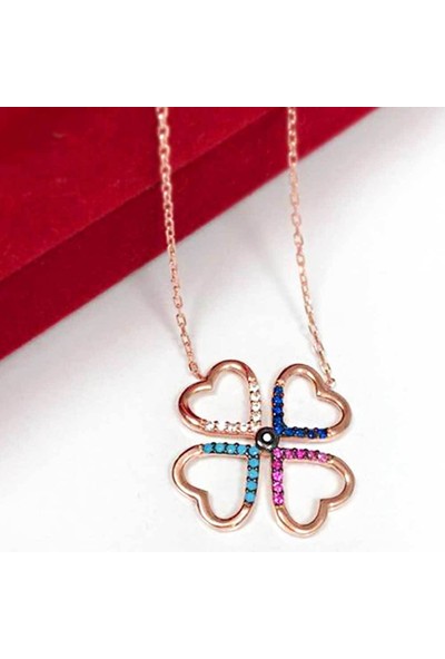 Han Kalpli Yonca 925 Ayar Gümüş Kolye