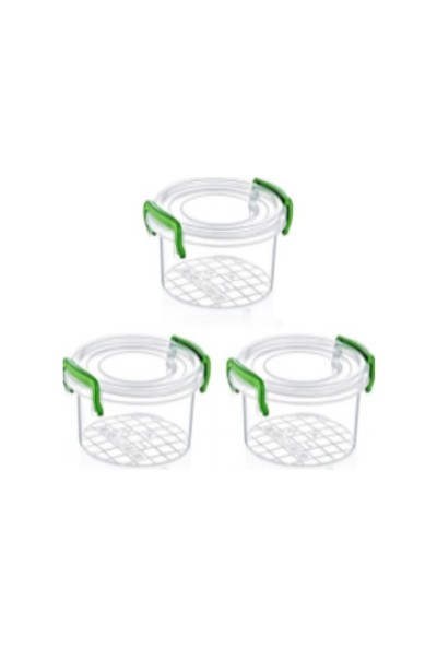 Şenyayla Plastik Yuvarlak Saklama Kabı - 3 Adet