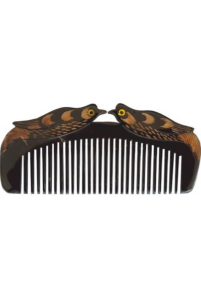 Amazeus Kemik Çift Başlı Tavuzkuşu Doğal Kemik Tarak