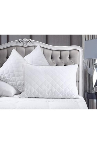 Merve Tekstil Kapitoneli Fermuarlı Yastık Koruyucu Alez 50X70 cm