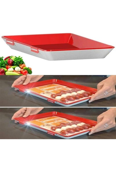 Generic (4 Adet) Yaratıcı Sağlıklı Gıda Koruma Tepsi Taze Depolama Konteyner Mutfak Aletleri (Yurt Dışından)