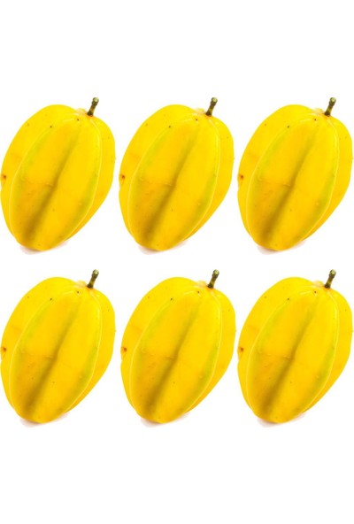 Nettenevime Yapay Meyve Carambole Star Fruit Yapay Yıldız Meyvesi Sarı 6 Lı Paket Nettenevime Yapay Meyve Carambole Star Fruit Yapay Yıldız Meyvesi Sarı 6 Lı Paket
