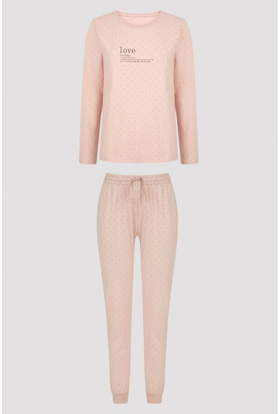 Penti Pembe What Is Love Pijama Takımı
