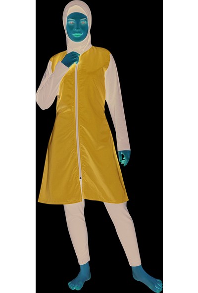 Secret Moda Düz Renk Seçenekli Tam Kapalı Hızlı Kuruma Özellikli Tesettür Mayo Mavi 1500-8 Secret Moda Düz Renk Seçenekli Tam Kapalı Hızlı Kuruma Özellikli Tesettür Mayo Mavi 1500-8