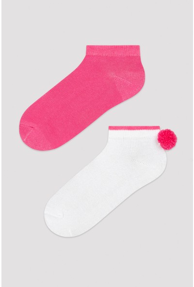 Penti Mix Fluffy Ponpon 2li Patik Çorap