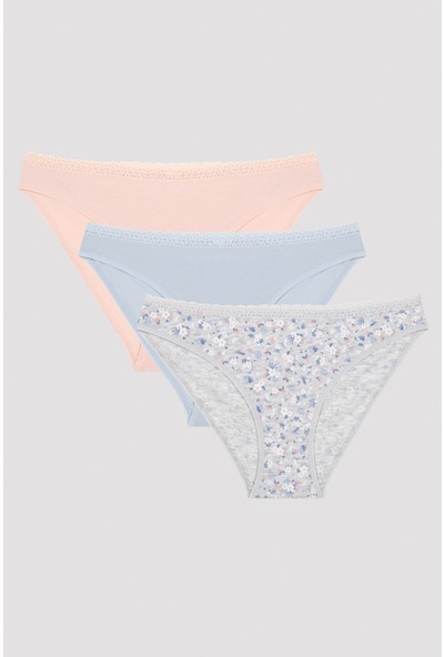 Penti Sweet Blue 3lü Slip Külot Penti Sweet Blue 3lü Slip Külot