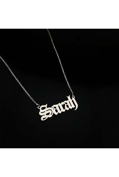 925 Ayar Gümüş Isim Kolye