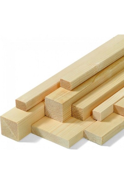 Ecs Köknar (Göknar) 2X2X200 cm Ahşap Çıta Taslak Tahta Planyalı Kereste