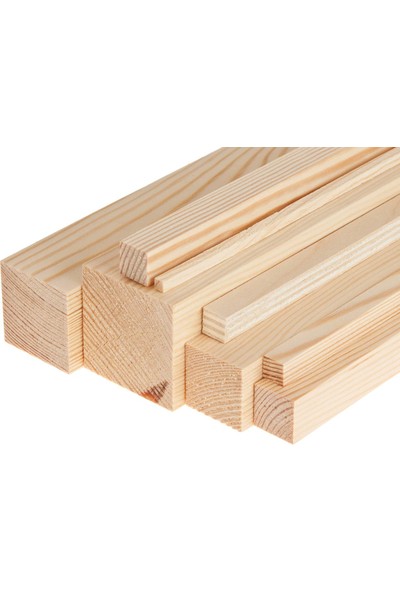 Ecs Çam 3X3X200 cm Ahşap Çıta Taslak Tahta Planyalı Kereste