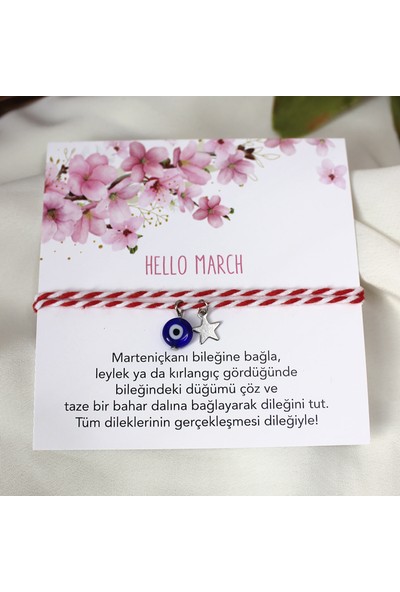 Styx Design Mavi Nazar Boncuklu Kartlı Marteniçka Bileklik