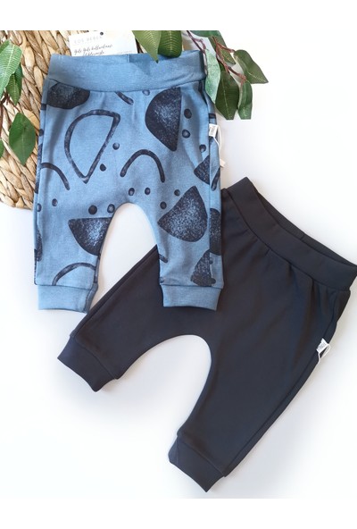 Tongs Baskılı Erkek Bebek %100 Pamuk 2'li Pijama (Tek Alt)