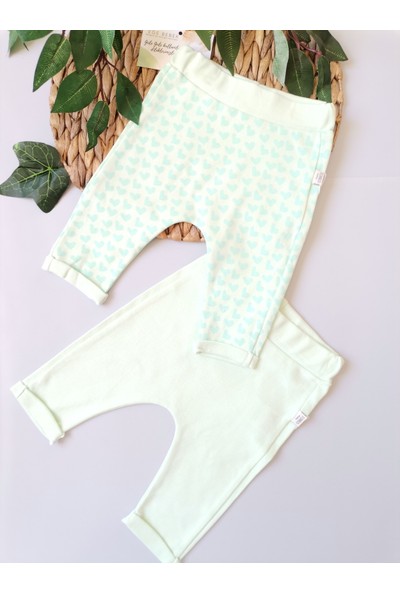 Tongs Kalp Baskılı %100 Pamuk 2'li Pijama (Tek Alt)