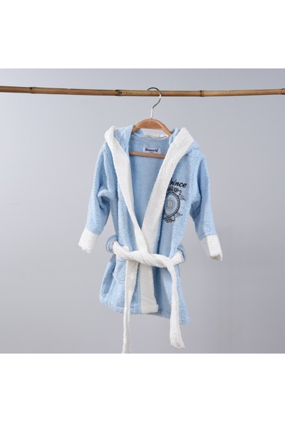 Miniworld Erkek Bebek Prince Işlemeli Bornoz Miniworld Erkek Bebek Prince Işlemeli Bornoz