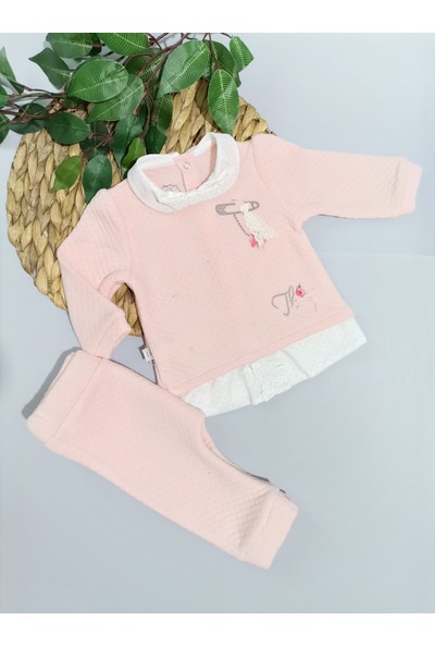 Tongs Kız Bebek Sahte Gömlekli Kışlık 2'li Takım