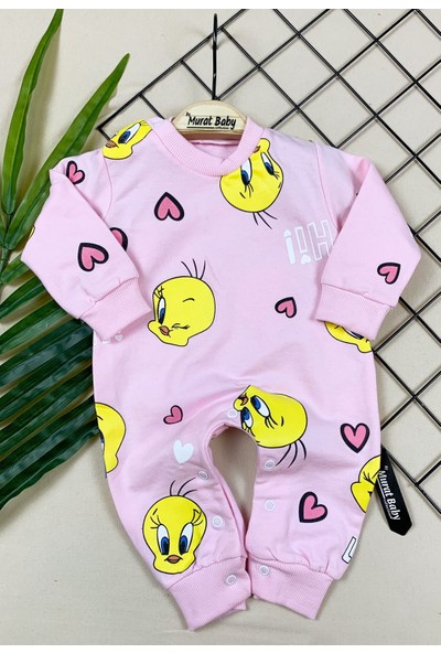 Murat Baby Tweety Baskılı Kız Tulum