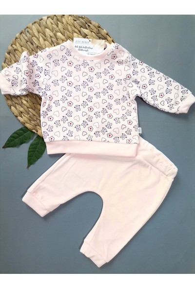 Murat Baby Kadife 2'li Kız Bebek Takım
