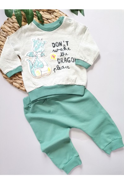 Tongs Dragon Baskılı Erkek Polar Takım