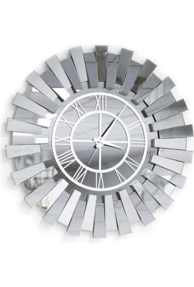 Erezoğulları Mobilya Dekoratif Yuvarlak Piyano Tarz Aynalı Duvar Saati 80CM Erezoğulları Mobilya Dekoratif Yuvarlak Piyano Tarz Aynalı Duvar Saati 80CM