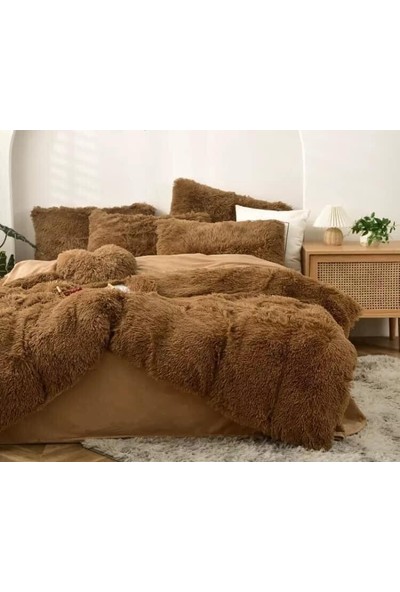 Chinchilla Peluş Nevresim Tek Kahve Chinchilla Peluş Nevresim Tek Kahve