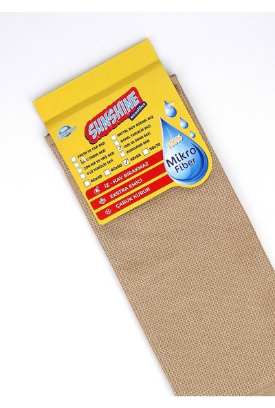 Sunshine Mikrofiber 40x60 Dekoratif Desenli Cam ve Temizlik Bezi Sunshine Mikrofiber 40x60 Dekoratif Desenli Cam ve Temizlik Bezi