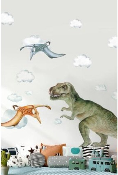 Dez Dinozor Duvar Stickerı
