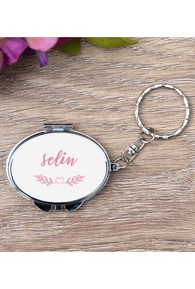 Hediye Dükkanı Kişiye Özel Kadına Hediye Isim Yazılı Oval Makyaj Aynası ve Anahtarlık Hediye Dükkanı Kişiye Özel Kadına Hediye Isim Yazılı Oval Makyaj Aynası ve Anahtarlık