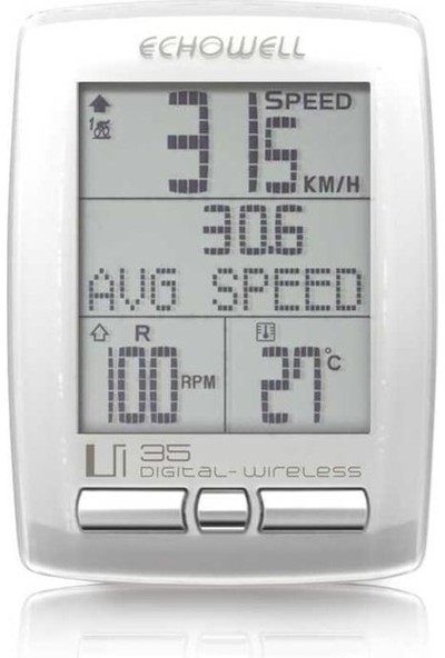 Echowell Km Saati Ui25 27 Fonk Beyaz Kablosuz/cadance/sıcaklık