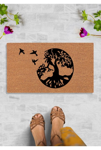 Yaşam Ağacı Kapı Önü Koko Paspas