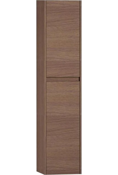 VitrA S50+ Boy Dolabı, 35 Cm, 2 Kapaklı, Koyu Meşe, Sağ