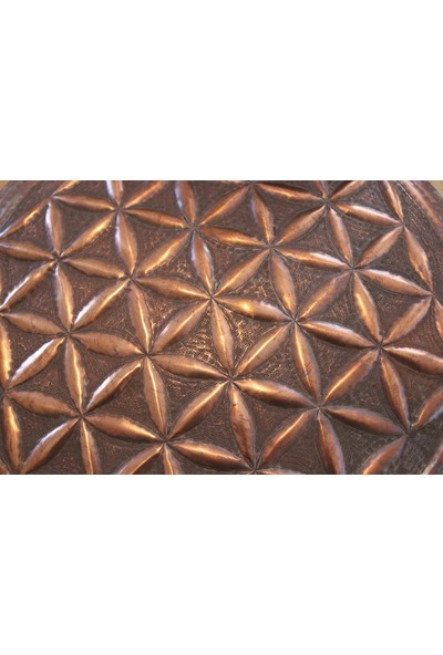 Yaşam Tohumu Bakır Yaşam Çiçeği El Yapımı Büyük Boy