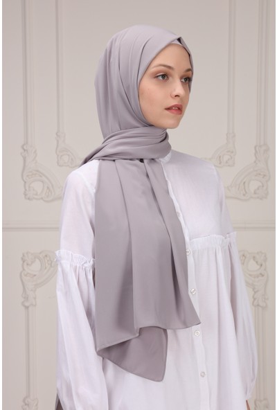 LT Moda Scarf Medine Ipeği Şal Gri LT Moda Scarf Medine Ipeği Şal Gri