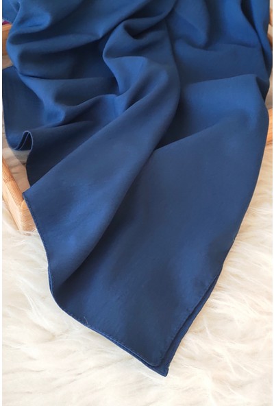 LT Moda Scarf Pamuk Cazz Şal Indigo Mavi LT Moda Scarf Pamuk Cazz Şal Indigo Mavi