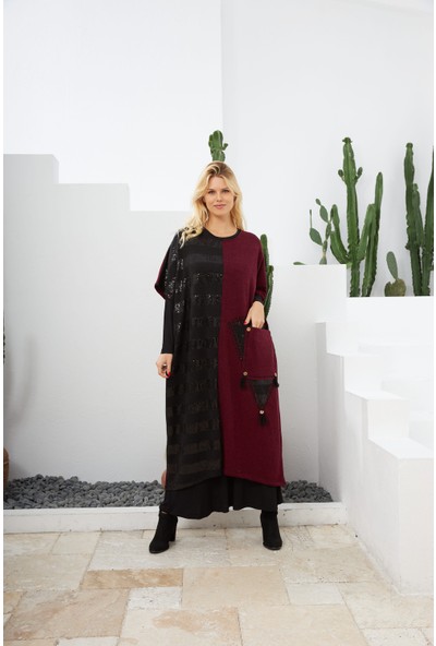 Butik Esra Kandemir Etnik Otantik Ikili Triko Elbise ESRAKANDEMİR3067