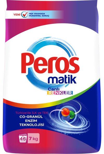 Peros Matik Canlı Renkler 7 kg Peros Matik Canlı Renkler 7 kg