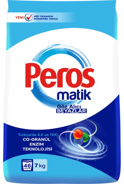 Peros Matik Göz Alıcı Beyaz 7 kg Peros Matik Göz Alıcı Beyaz 7 kg