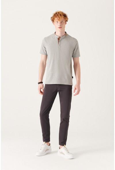 Avva Erkek Antrasit 5 Cepli Slim Fit Pantolon E003007 Avva Erkek Antrasit 5 Cepli Slim Fit Pantolon E003007