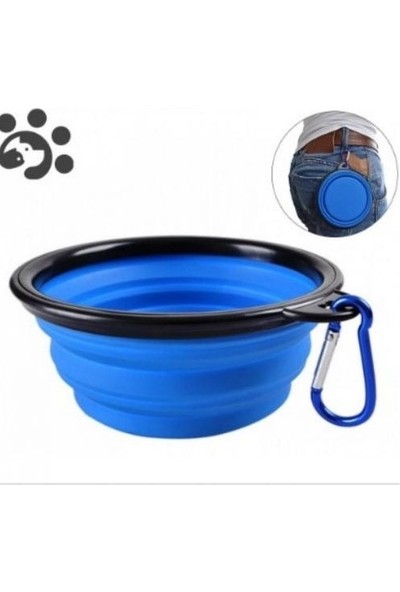 Katlanabilir Kedi Köpek Mama ve Su Kabı 350 ml 822028