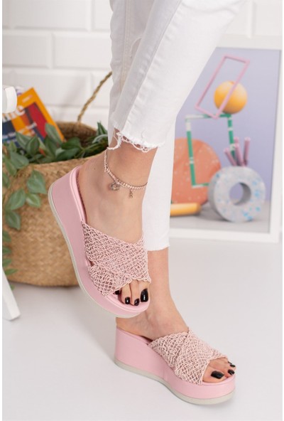 Stepi Pembe Cilt Dolgu Topuk Terlik