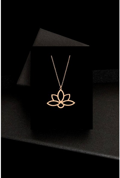 Market Of Universe Kadın 925 Ayar Gümüş Sonsuz Yaşamın Simgesi Lotus Çiçeği Rose Kolye Market Of Universe Kadın 925 Ayar Gümüş Sonsuz Yaşamın Simgesi Lotus Çiçeği Rose Kolye