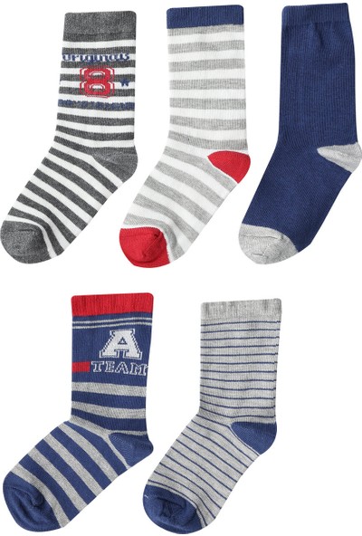 Collage 5 Lı Skt-B 1pr Gri Multı Erkek Çocuk Soket Çorap Collage 5 Lı Skt-B 1pr Gri Multı Erkek Çocuk Soket Çorap